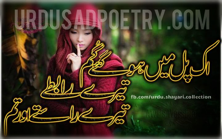 Ek Pal Me Ho Gaye Gum - Urdu Poetry, Urdu Shayari, Sad Shayari - Urdu ...